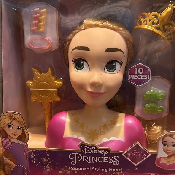 Disney | Toys | Disney Princess Rapunzel Styling Head With 9 Hair ...
